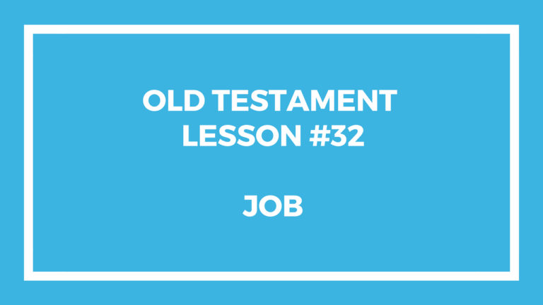 Old Testament Lesson 32 Legal Guide